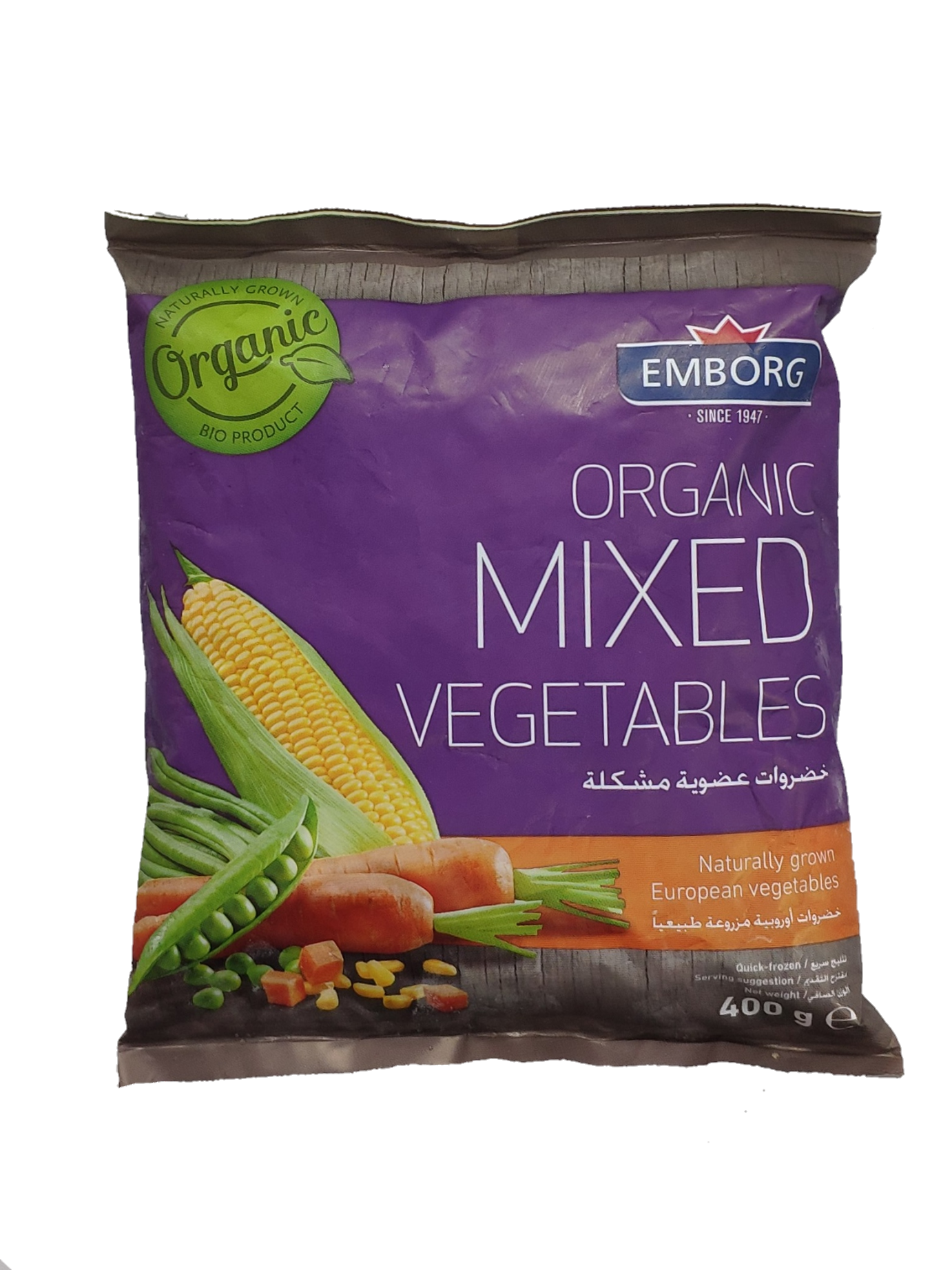 Frozen Organic Mixed Vegetables – 400g – Fred's