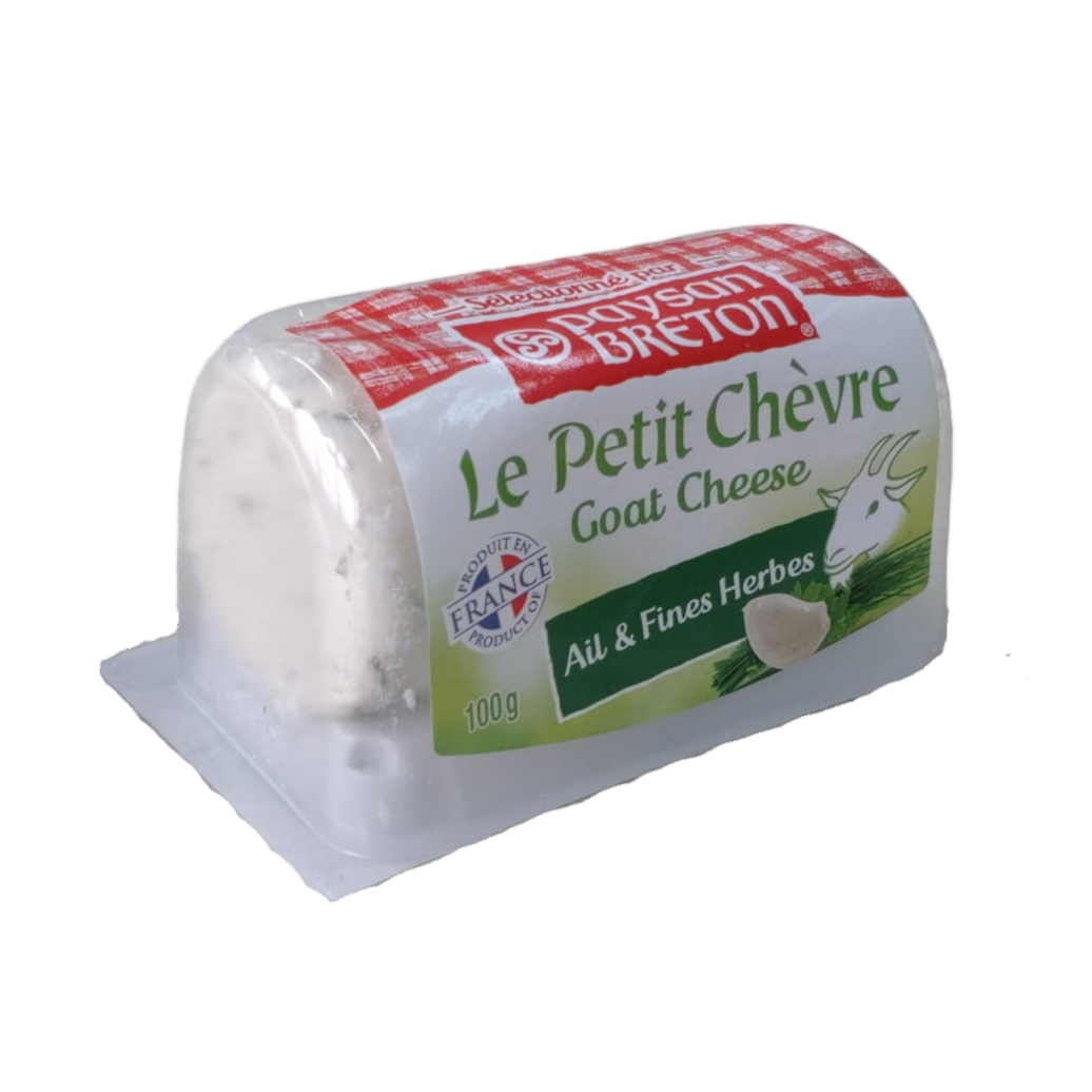 Goat Cheese with Garlic & Fines Herbs -100g – Fred's